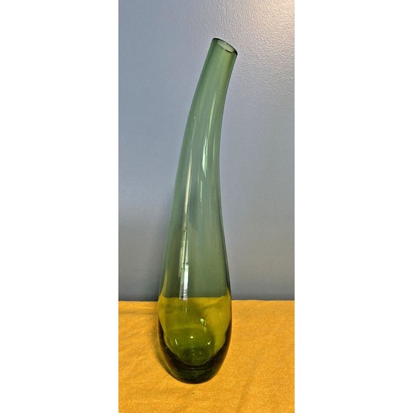 IKEA | Accents | Ikea Glass Vases Tear Drop Bent Neck Green ...